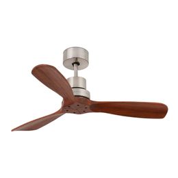 Faro Barcelona Deckenventilator Mini Lantau mit Walnußholz