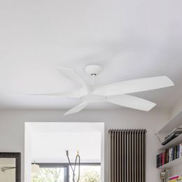 Faro Barcelona Deckenventilator Cocos L mit LED-Leuchte, DC, weiß