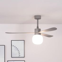 Faro Barcelona Deckenventilator Amelia Ball LED-Leuchte, grau