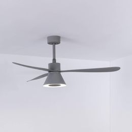 Faro Barcelona Deckenventilator Amelia Cone, LED-Leuchte, grau