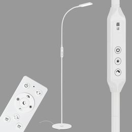 Briloner LED-Stehleuchte Office Remote, Fernbedienung, weiß