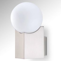 Pujol Iluminación Wandleuchte Cub nickel matt