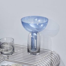 AYTM Vase Torus, blau, Ø 25 cm, Höhe 33 cm, Glas