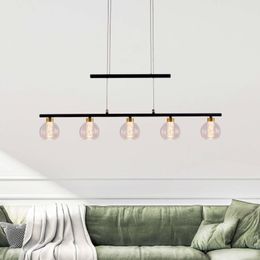 NAEVE LEUCHTEN LED-Pendelleuchte Brass 5-flammig höhenverstellbar