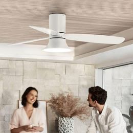 Beacon Deckenventilator mit Licht Flusso weiß Ø 132 cm leise