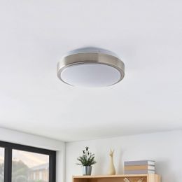 LINDBY Camille LED-Sensor-Deckenlampe Ø26cm nickel