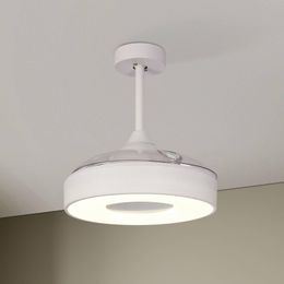 LED-Deckenventilator Coin Mini weiß DC leise Ø 91 cm CCT