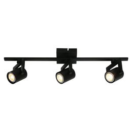 Freelight Moderne Deckenlampe ValvoLED in Schwarz 3-flg.