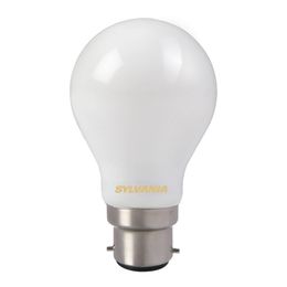 Sylvania LED-Leuchtmittel, B22, 7 W, 827, satiniert, nicht dimmbar