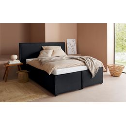 Polsterbett "Isaline", grau (anthrazit), B:173cm L:213cm, 100% Polyester, LeGer Home by Lena Gercke, Betten, Polsterbett ohne Bettkasten Polsterbett, wahlweise ohne Matratze oder mit 3 Matratzenarten, Kopfteilhöhe 107 cm