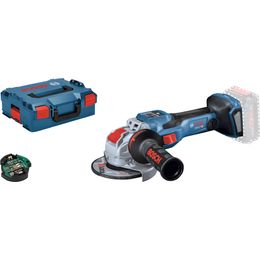 Bosch Professional Akku-Winkelschleifer "GWX 18V-15 SC 125mm (L) solo CLC" Schleifmaschinen ohne Akku und Ladegerät blau (blau, schwarz)