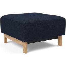 Polsterhocker INNOVATION LIVING &trade;, blau, B:65cm H:40cm T:65cm, 100% Polyester, Hocker, Polsterhocker, Pocket Spring Komfort, minimale Belastung f&uuml;r die Umwelt