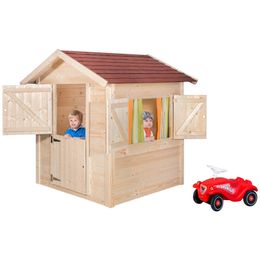 Spielhaus Weka "Tabaluga Drachenhöhle" Spielhäuser beige (natur) Kinder BxTxH: 144x153x154 cm