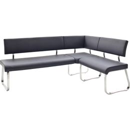 Eckbank MCA furniture "Arco" Sitzbänke Gr. B/H/T: 189cm x 86cm x 138cm, langer Schenkel beidseitig montierbar, schwarz Eckbank frei im Raum stellbar, Breite 200 cm, belastbar bis 500 kg