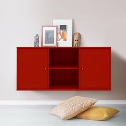 Sideboard HAMMEL FURNITURE "Mistral, Hochwertig Schrank, hängend/stehend montierbar" Sideboards Gr. B/H/T: 133 cm x 61 cm x 42 cm, rot mit zwei Türen, B: 133 cm, anpassungsbar Designmöbel