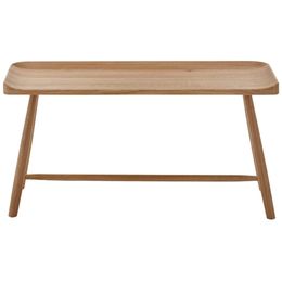 Sitzbank MCA furniture "BANTRY Bank MARINGA" Sitzbänke Gr. B/H/T: 95 cm x 45 cm x 35 cm, gleichschenklig, beige (naturfarben, naturfarben) Sitzbank Garderobenbank Holzbank