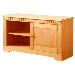 TV-Board Home Affaire Sideboards Gr. B/H/T: 94 cm x 50 cm x 35 cm, beige (natur gebeizt, gewachst) Breite 94 cm, Belastbarkeit bis 75 kg