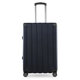 Hartschalen-Trolley Hauptstadtkoffer "Q-Damm - Mittelgroßer Koffer, TSA" Gr. B/H/T: 45,5 cm x 68 cm x 27 cm 71 l, blau (dunkelblau) Koffer Reisekoffer, Hartschalenkoffer, mittelgroß