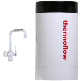 A (A+ bis F) Thermoflow Untertisch-Trinkwassersystem "Thermoflow 100E" Wasserbereitergeräte 5 Liter Boiler inklusiver Armatur weiß