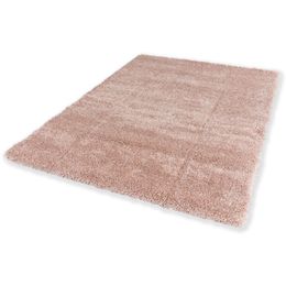 Schöner Wohnen Kollektion Hochflor-Teppich SCHÖNER WOHNEN-KOLLEKTION "Savage 190" Teppiche Gr. B: 67 cm 1 St., 45 mm, L: 130 cm, rosa Wohnzimmer