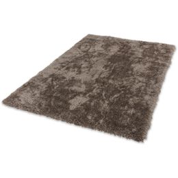 Schöner Wohnen Kollektion Hochflor-Teppich SCHÖNER WOHNEN-KOLLEKTION "Heaven" Teppiche Gr. B: 133 cm 1 St., 50 mm, L: 190 cm, braun (hellbraun) besonders weich durch Microfaser, Wohnzimmer