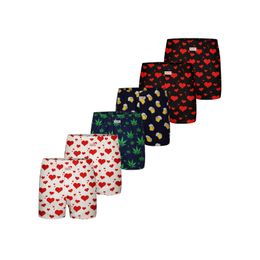 Sugar Pine Herren Boxer Motiv Print Mix 6er Pack