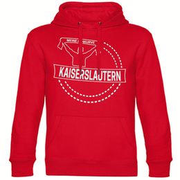 multifanshop Kapuzen Sweatshirt - Kaiserslautern - Meine Fankurve - Druck wei&szlig; - Hoodie