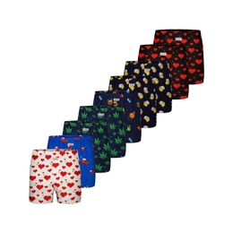 Sugar Pine Herren Boxer Motiv Print Mix 9er Pack