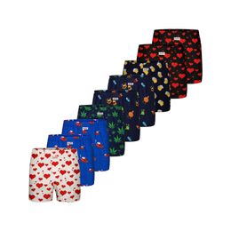 Sugar Pine Herren Boxer Motiv Print Mix 9er Pack