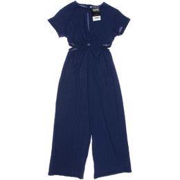 Zara Damen Stoffhose, blau, Gr. 140