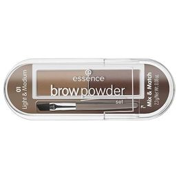 Essence Augen Augenbrauen Eyebrow Powder Set Nr. 01 Light & Medium