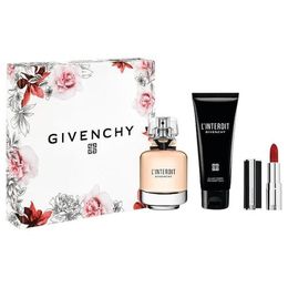 Givenchy Damendüfte L'INTERDIT Geschenkset Eau de Parfum Spray 50 ml + Body Lotion 75 ml + Le Rouge Interdit Intense Silk 333 1,5 g