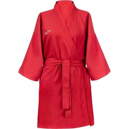 GLOV Accessoires Bademantel Kimono-Style Saugfähiger Bademantel Rot