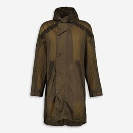 TK Maxx Dunkelgrüne Windbreaker-Mantel mit Kapuze