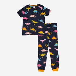 TK Maxx Dunkelblaues Pyjamaset mit Dinosaurier-Muster