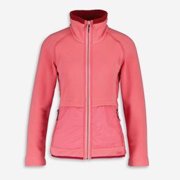 TK Maxx Pinke Fleecejacke mit Stehkragen