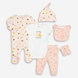 TK Maxx 7-teiliges rosafarbenes und weißes Baby-Set