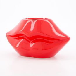 TK Maxx Rote Read My Lips Vase in Lippenform 11x21cm