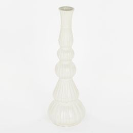 TK Maxx Cremefarbene Vase 82x23cm