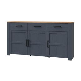 Höffner Sideboard Toneo ¦ weiß ¦ Maße (cm): B: 166 H: 87 T: 42