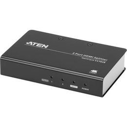 Aten VS182B 1+2 Port HDMI-Splitter Ultra HD-fähig 4096 x 2160 Pixel Schwarz