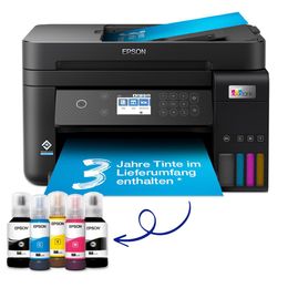 3 Jahre erweiterbare Garantie gratis nach Registrierung* /Jetzt 40€ Cashback sichern!* Epson EcoTank ET-3850 A4-Tintentank-Multifunktionsdrucker