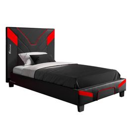 X Rocker Cerberus MKII Gaming-Bett für Kinder & Jugendliche - carbon/rot