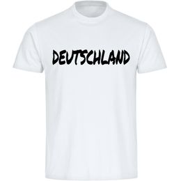 multifanshop® Herren T-Shirt - Deutschland - Textmarker - Druck schwarz