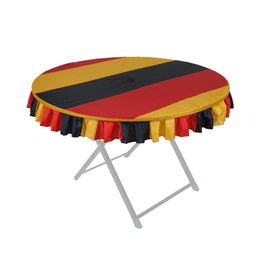 Tischdecke MCW-D18, Biergartentisch-Husse Tischhusse, Deutschland WM EM Ø115cm