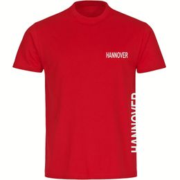 multifanshop® Kinder T-Shirt - Hannover - Brust & Seite - Druck weiß