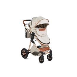 Moni Kinderwagen Alma Sportsitz Tragetasche umbaubar Wickeltasche Sitz umkehrbar beige