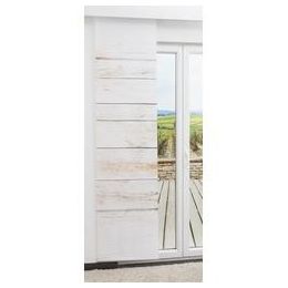 Flächengardine von Lysel® - Holzboard Lichtdurchlässig mit Motiv in den Maßen 245 cm x 60 cm braun/braun