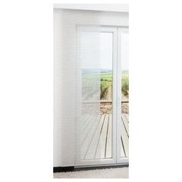 Flächengardine von Lysel® - Gestreift Transparent mit Streifen in den Maßen 245,01 cm x 60,01 cm grau/stein