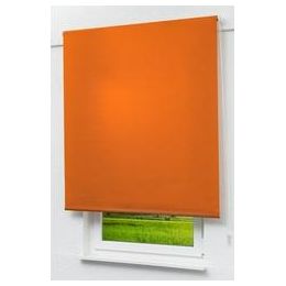 Lysel Outlet - Basisrollo Struktur Tageslicht Rotorange, (B x H) 122.50cm x 190cm in orange/rotorange